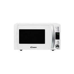 Candy CMXG 25DCW Mikrowelle mit Grill und Cook In App, 40 Automatikprogramme, 900 W, 25 Liter, Edelstahl, White