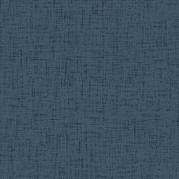 A.S. Création Vliestapete in Dunkelblau | Uni Tapete in Textiloptik ideal für Schlafzimmer und Büro | Blaue Tapete mit Vinyl Muster - 10,05 x 0,53 m - Blau