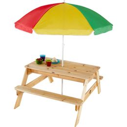 Plum Kinderpicknicktisch Pflaume mit Sonnenschirm Holz