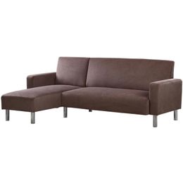 HABITAT ET JARDIN Reversibles Textil-Ecksofa Rio - Braun