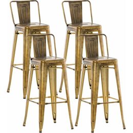 CLP 4er Set Barhocker Mason gold