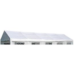 DEGAMO Ersatzdach / Dachplane palma für Zelt 4x10 Meter, pe weiss 180g/m², incl. Spanngummis - weiss