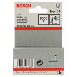 Bosch - Flachdrahtklammer Typ 51, 10 x 1 x 14 mm