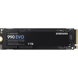 Samsung 990 EVO Festplatte, 1 TB SSD M.2 via PCIe, intern