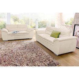 COTTA Polstergarnitur, Set: bestehend aus 2, 5- und 2-Sitzer beige