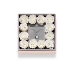 Padlock Rosebox Square Silver