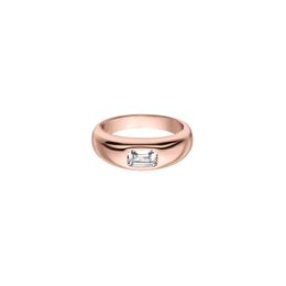 Paul Valentine Emerald Dome Ring Rose Gold