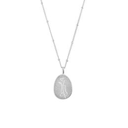 Paul Valentine Female Silhouette Necklace Silver Single