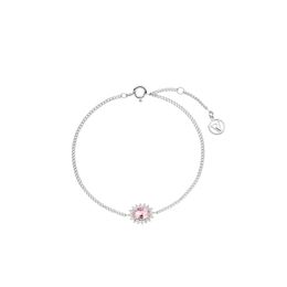 Paul Valentine Sparkle Bracelet Pink Silver