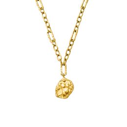 Paul Valentine Female Antique Coin Necklace Gold