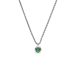 Paul Valentine Aventurine Necklace Silver