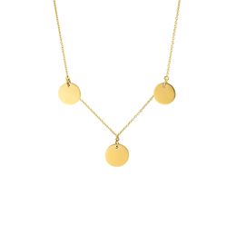 Multi Coin Necklace Gold