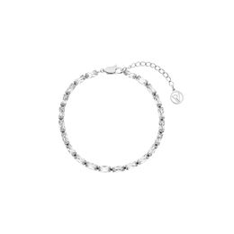 Paul Valentine Baguette Tennis Bracelet Silver