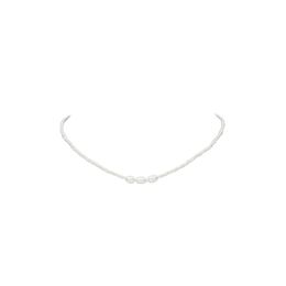 Paul Valentine Freshwater Pearl Necklace Silver