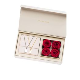 Paul Valentine Engravable Matching Rose Box Gold Silver