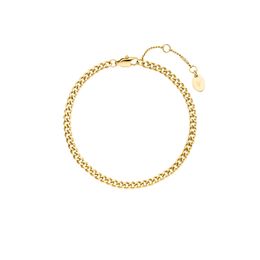 Paul Valentine Delicate Curb Bracelet 14K Gold Plated
