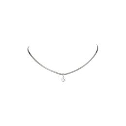 Paul Valentine Brilliant Sleek Necklace Silver