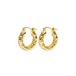 Paul Valentine Amalfi Molten Hoops 14K Gold Plated