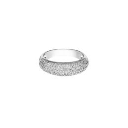 Paul Valentine Pavé Dome Ring Silver