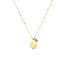 Paul Valentine Birthstone December Necklace 14K Gold Plated