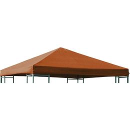 DEGAMO Ersatzdach für Metall- und Alupavillon 3x3 Meter terracottafarben, wasserdicht PVC-beschichtet - terracotta