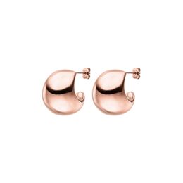 Paul Valentine Avenue Chunky Hoops 14 K Rose Gold Plated