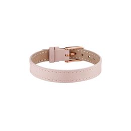 Pink Leather Strap Rose Gold