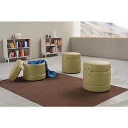 Egoitaliano Hocker »Tonder«, (1 St.), inkl. Stauraum grün pistazie