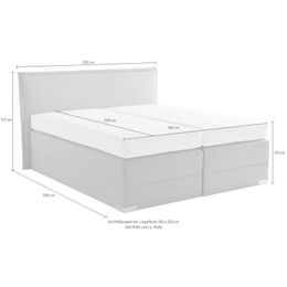 Westfalia Schlafkomfort Boxspringbett grau