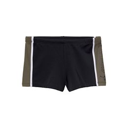Chiemsee Boxer-Badehose, mit Kontrasteinsätzen schwarz 5 - N-Gr N-Gr 5 Boxer-Badehose: eng anliegend