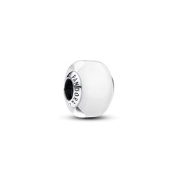 Pandora Charm-Einhänger 793118C00 Mini-Charm Damen Weißes Murano-Glas Sterling-Silber