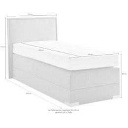 Westfalia Schlafkomfort Boxspringbett grau