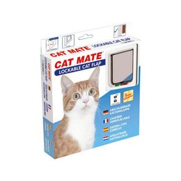 CAT MATE Katzenklappe Katzentür mit Magnetverschluss 304 W weiß