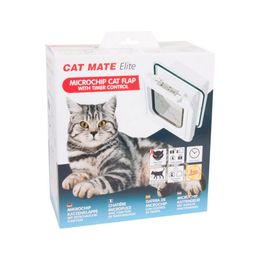 CAT MATE Katzenklappe Tür Elite Selective Chip&Disc weiß