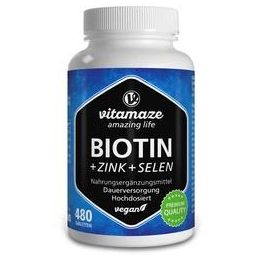 Vitamaze GmbH Biotin 10 mg hochdosiert+Zink+Selen Tabletten 480 St