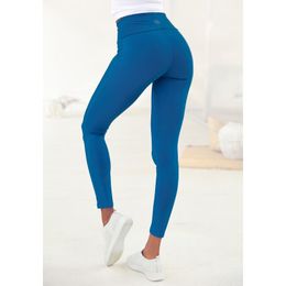 Lascana Leggings mit breitem Bündchen royalblau 40/42 - N-Gr N-Gr 40/42 Bequeme sportive Leggings