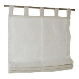 Kutti Raffrollo &raquo;Brondby&laquo; mit Schlaufen freih&auml;ngend halbtransparent, Polyester, Schlaufen taupe Obermaterial: 100% Polyester 145 cm