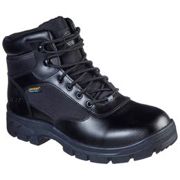 Skechers Berufsschuh »WASCANA - BENEN« mit Profillaufsohle schwarz 40 40 Worker Boots mit Schnürung