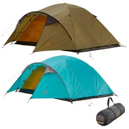 Grand Canyon Iglu Zelt Topeka 4 Personen Kuppel Trekking Camping Leicht Vorraum Farbe: Capulet Olive