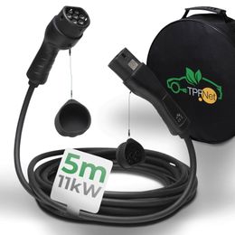 TPFNet Typ 2 E-Auto Ladekabel 11kW, 16A, 3-Phasig, 7,5m