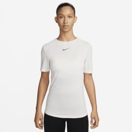 Nike Swift Wool Dri-FIT Kurzarm-Laufoberteil für Damen - Weiß