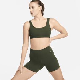 Nike Zenvy Bike-Shorts mit sanftem Halt und hohem Taillenbund für Damen (ca. 12 cm) - Grün
