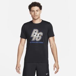 Nike Running Energy Rise 365 Dri-FIT-Kurzarm-Laufoberteil für Herren - Schwarz