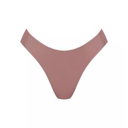 Sloggi - Slip mit hohem Beinausschnitt - Rose Brown XL - Sloggi Zero Feel - Unterwäsche für Frauen
