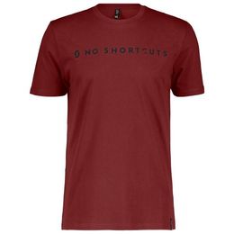 Scott - No Shortcuts S/S - T-Shirt Gr S rot