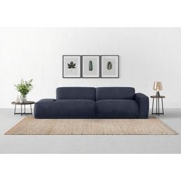 Trendmanufaktur Big-Sofa Braga, in moderner Optik, mit hochwertigem Kaltschaum, blau