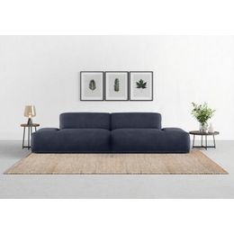 Trendmanufaktur Big-Sofa Braga, in moderner Optik, mit hochwertigem Kaltschaum, blau