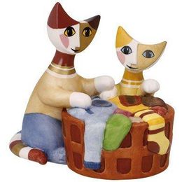 Goebel Dekofigur Rosina Wachtmeister - Cats Piccoli aiutanti (1 St), Sammelfigur, Tierfigur, bunt