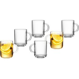 Ritzenhoff & Breker Ritzenhoff & Breker Teeglas Glühwein- /Teeglas-Set Marco, Glas, 6-teilig, 330 ml, weiß