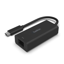 Belkin USB4 auf 2.5GB Ethernet Adapter LAN-Kabel, (19 cm), schwarz